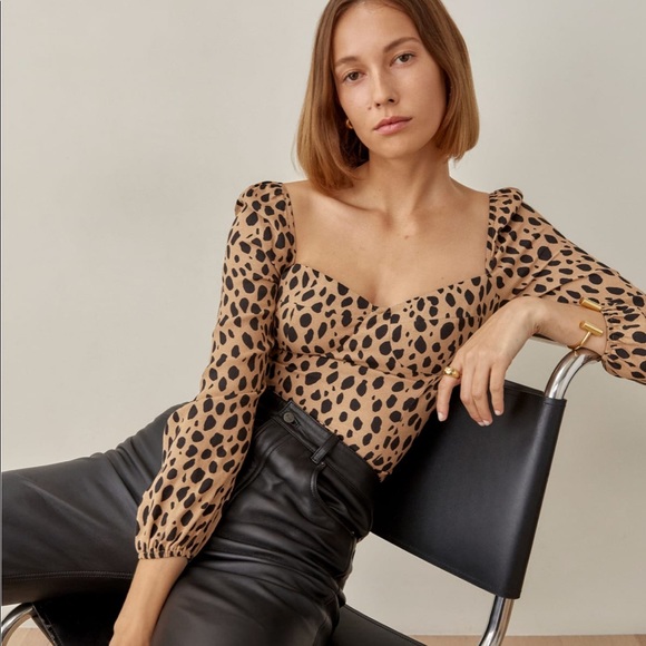 Reformation | Tops | Reformation Reign Top In Bobcat New | Poshmark